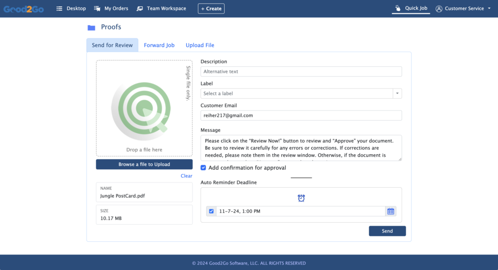 Easy online proofing for print - Good2Go Software
